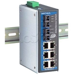 Moxa EDS-408A-SS-SC|Коммутатор управляемый начального уровня 8-портовый ...