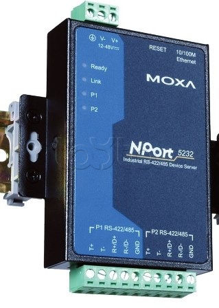 Moxa NPort 5232I|Сервер 2-портовый RS-422/485 в Ethernet Moxa NPort ...