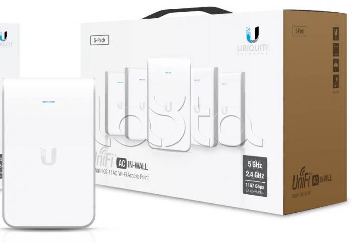 Ubiquiti UniFi AP AC In-Wall (5-pack)|Комплект Ubiquiti UniFi AP AC In ...